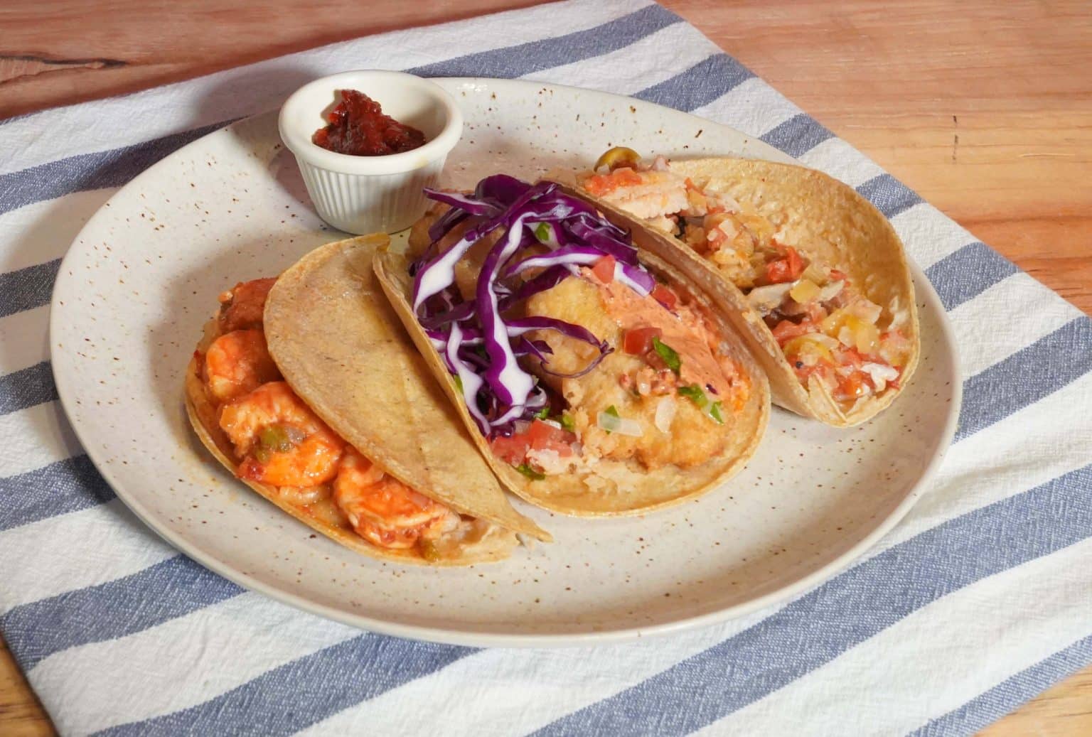 Trilogía de tacos del mar, recetas fáciles ⋆ Larousse Cocina